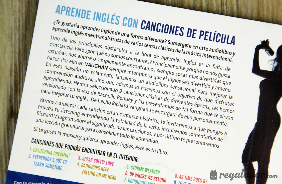 Regalador - Aprende inglés con canciones de película y el método Vaughan Regalador - Aprende inglés con canciones de película y el método Vaughan
