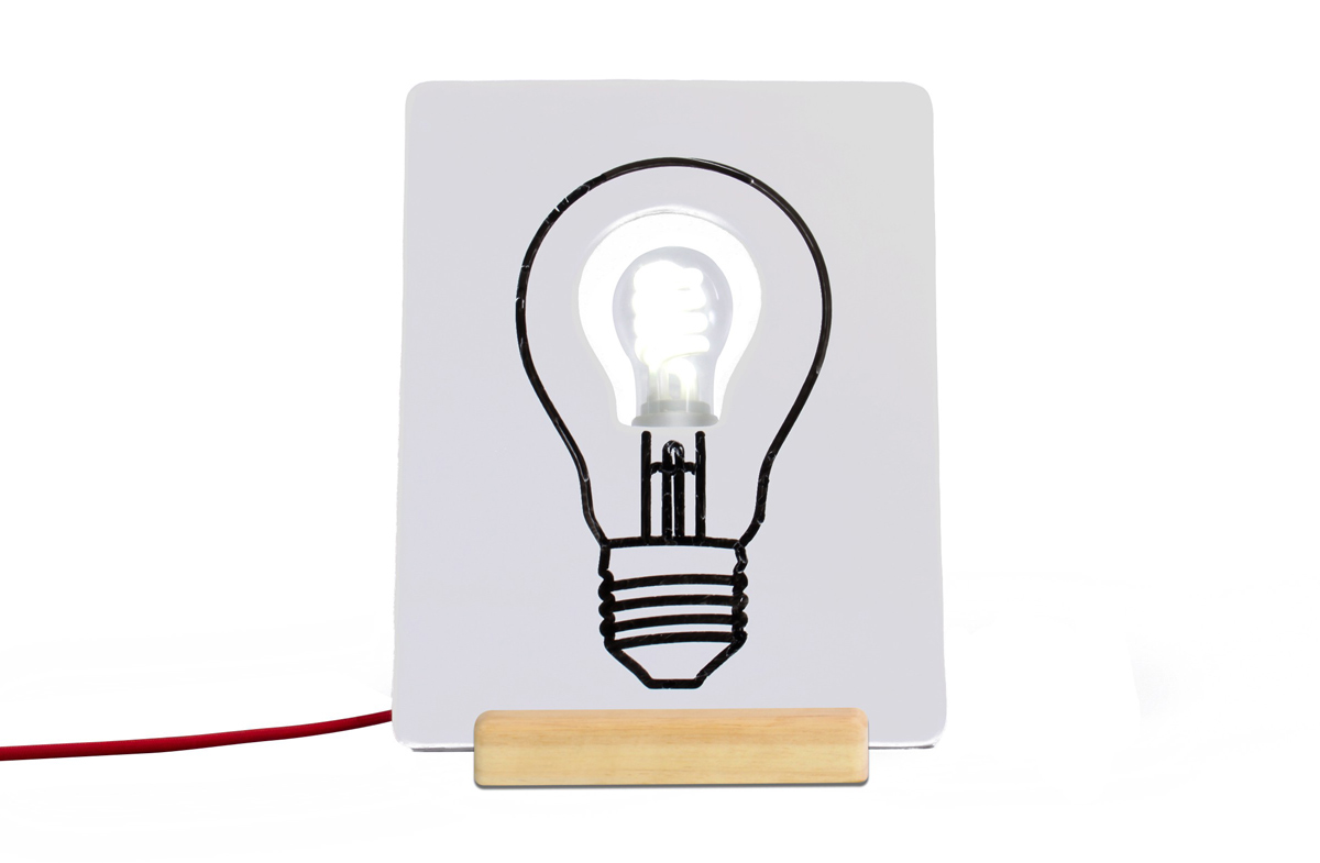 Drawlamp: la única lámpara sobre la que puedes pintar | Regalador.com