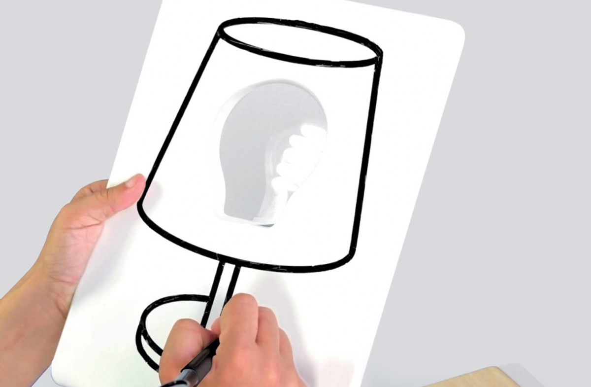 Drawlamp: la única lámpara sobre la que puedes pintar | Regalador.com