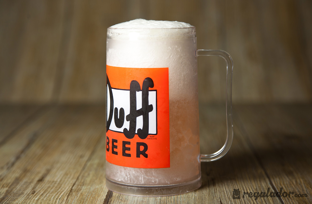 Jarra de cerveza Duff Beer de Los Simpson para congelar | Regalador.com