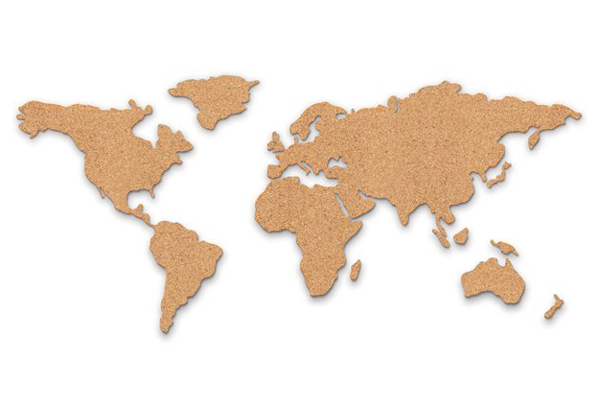 Regalador - Mapa de corcho silueteado