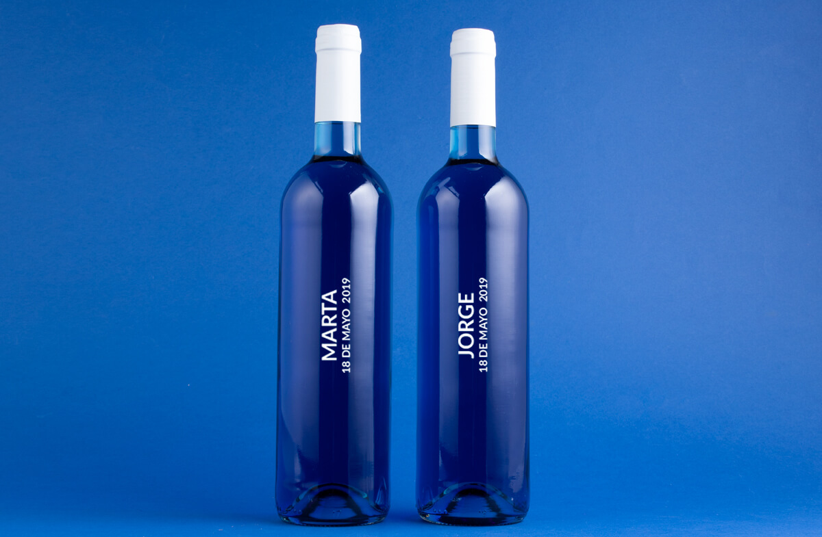 Vino azul personalizado | Regalador.com