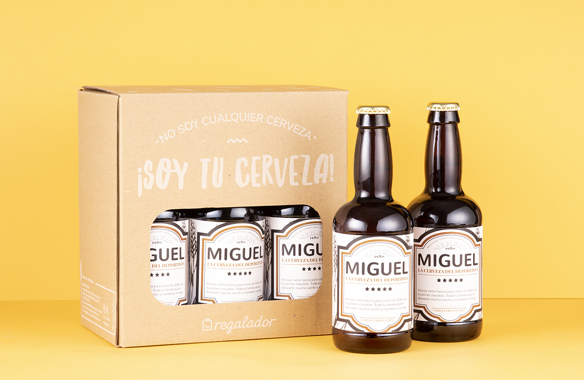 Pack de cerveza personalizada. Modelo Clásico | Regalador.com