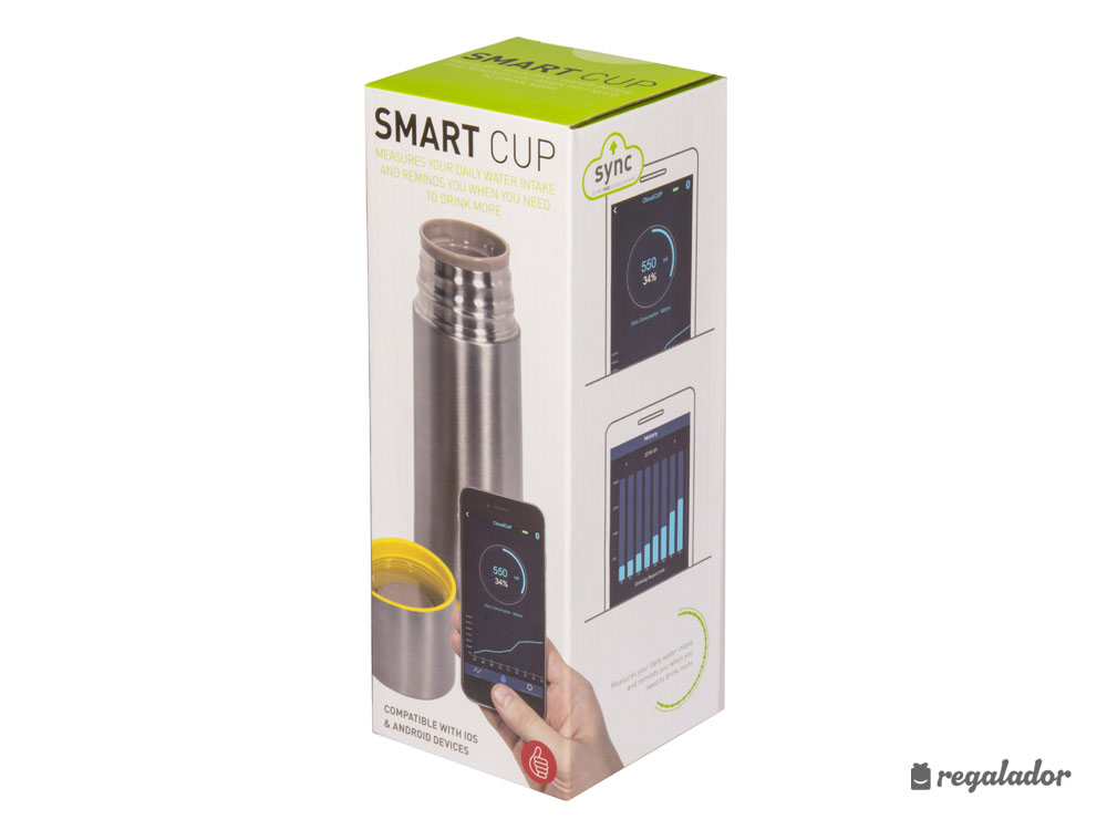 Smart cup: el termo bluetooth que te mantiene hidratado | Regalador.com