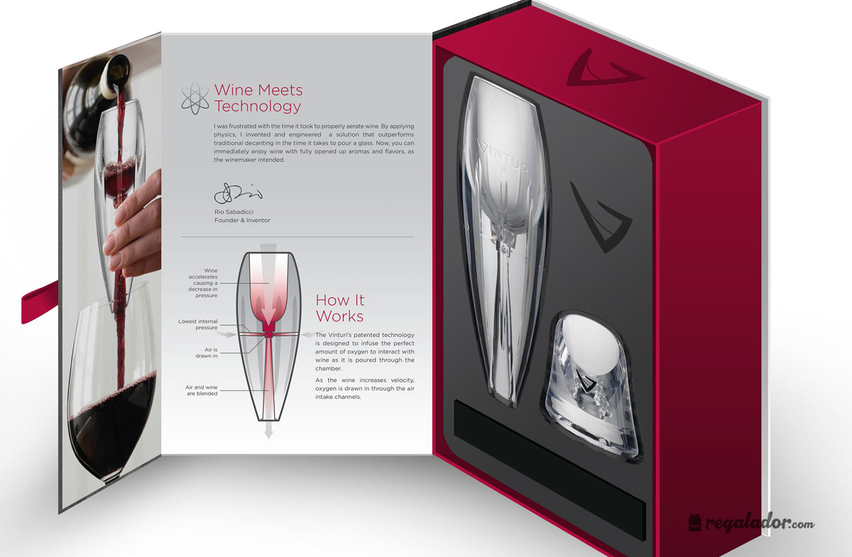 Regalador - Vinturi: el aireador de vino de los expertos